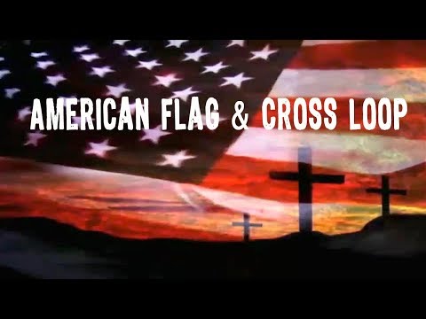 American Flag and 3 Cross Looping Background – Beamer Films